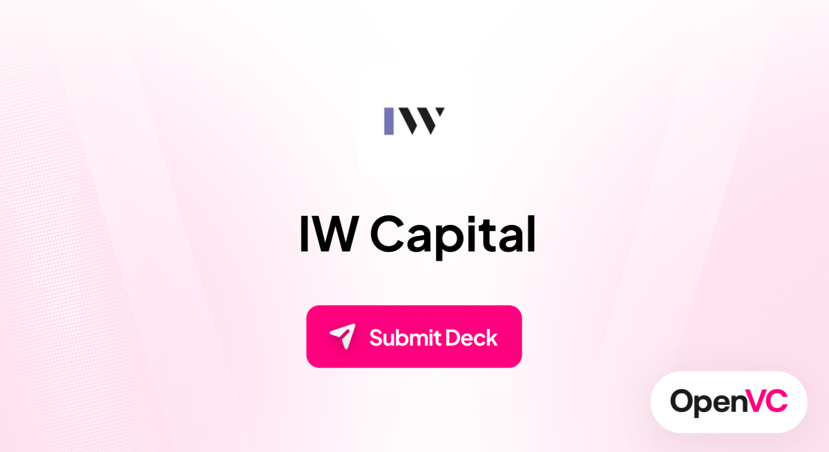 IW Capital | Investor Profile, Funding Criteria & Team