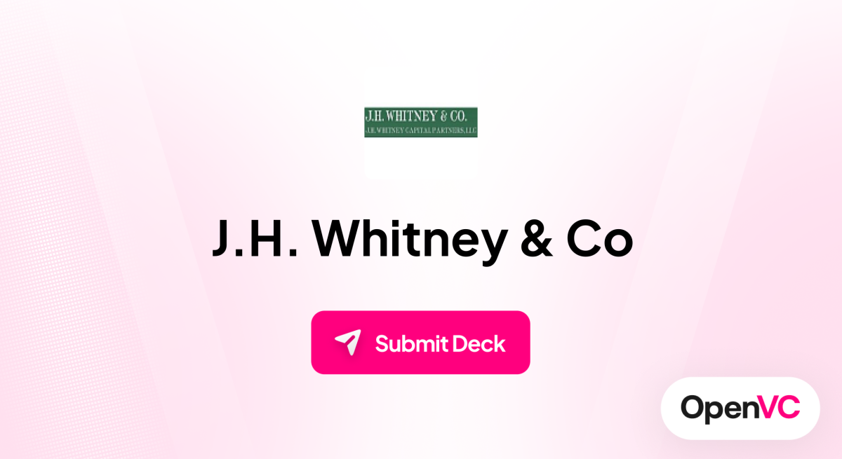 J.H. Whitney & Co | Investor Profile, Funding Criteria & Team