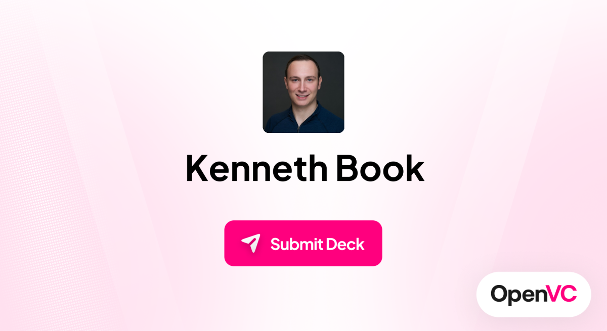 Kenneth Book | Investor Profile, Funding Criteria & Team